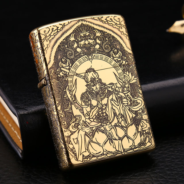 Authentic leader pure brass kerosene lighter men's personalized ...