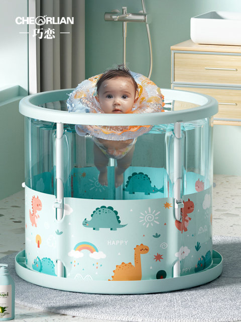 Swimming bucket newborn infant household bath bucket foldable ...