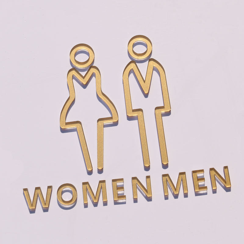 Custom Creative Toilet Restroom Signs