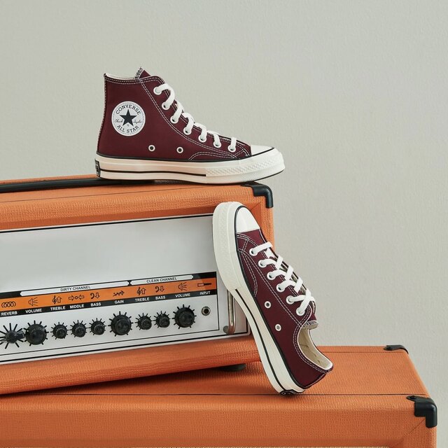Converse Converse 1970s wine red high -top men's shoes and women's ...