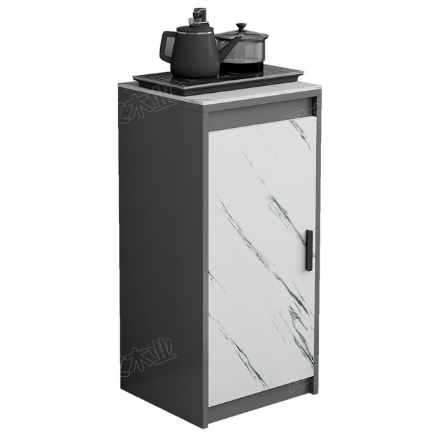 Light luxury tea cabinet slate sideboard modern simple single door ...