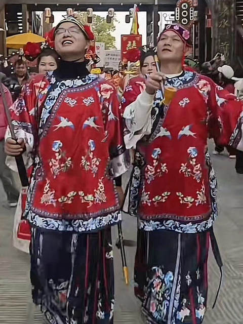 The complete set of matchmaker clothing for men, Qing Han and Shanxi ...