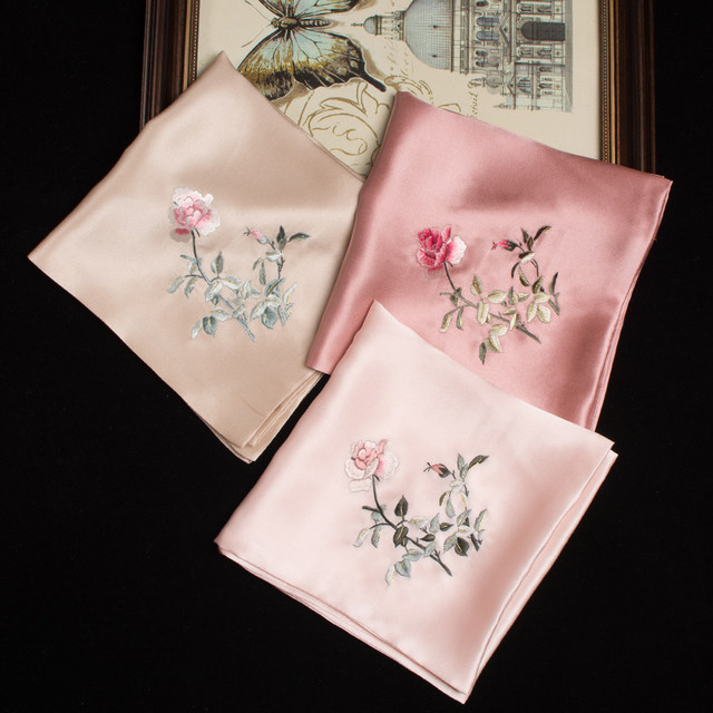 Silk embroidered handkerchief handmade Su embroidery handkerchief ...