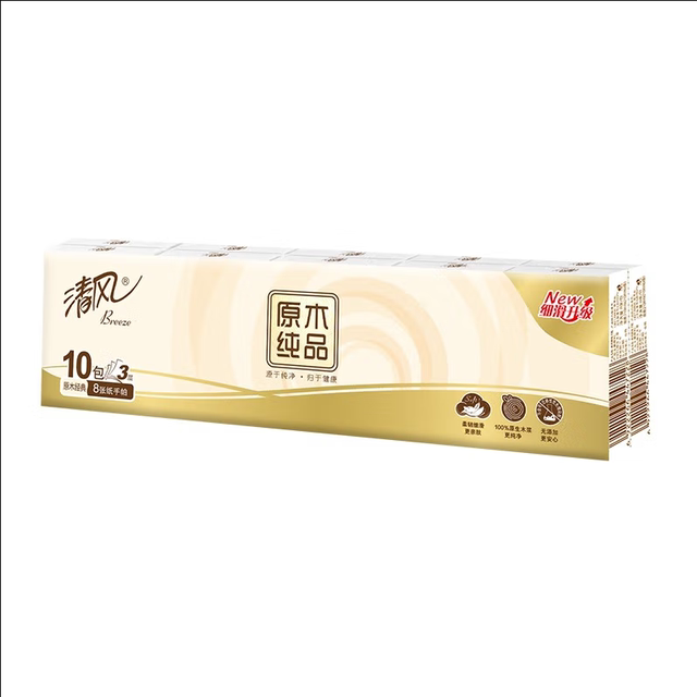 Qingfeng handkerchief paper original wood pure product 3 layers 8 ...