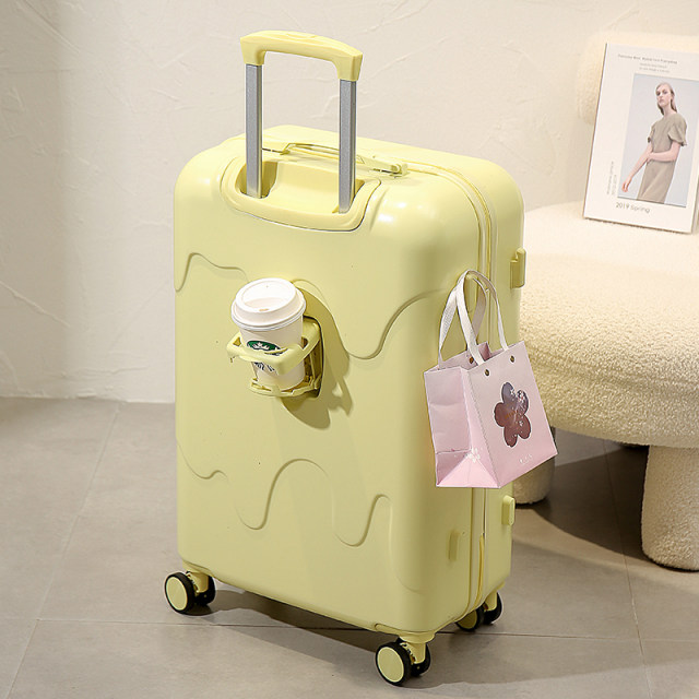 Luggage 18/20 inch boarding 2024 new leather suitcase trolley suitcase ...