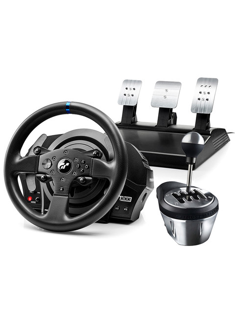 Thrustmaster T300RSGT Ferrari force feedback steering wheel car driving ...