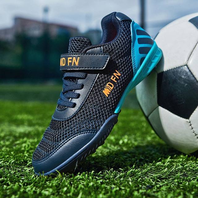Children's football shoes, boys' breathable mesh Velcro, girls ...
