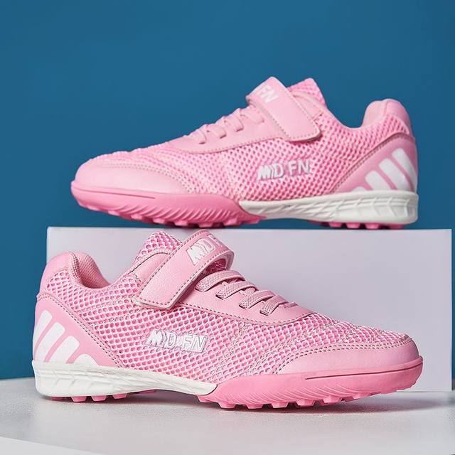 Children's football shoes, boys' breathable mesh Velcro, girls ...