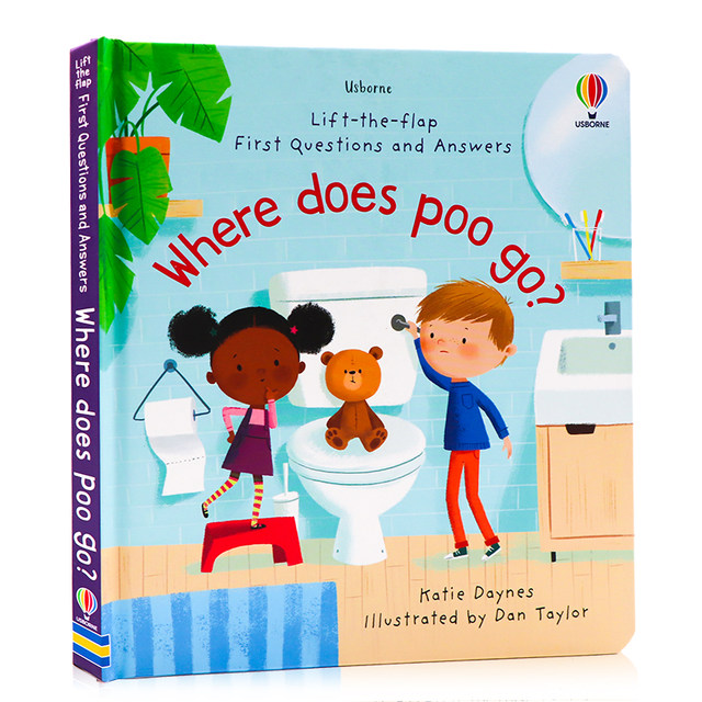 Usborne Questions and Answers Series Where to Go Poop First Questions ...