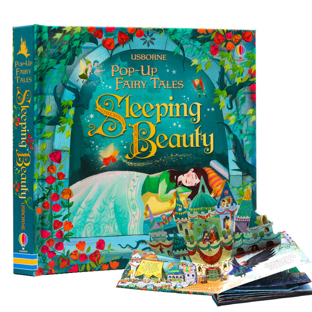 Sleeping Beauty Pop-up Fairy Tales English original picture book cardboard three-dimensional ...