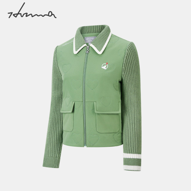 [Fashionable Golf] HONMA Knitted Lapel Cotton Warm and Water-Repellent ...