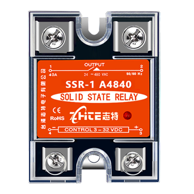 Single-Phase 25A Solid State Relay Zhite 40A - Small AC Controlled AC ...