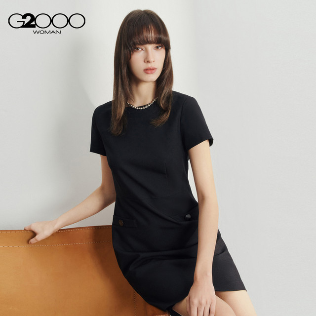G2000 women's clothing 2024 spring and summer shopping malls are the same elegant lady short ...