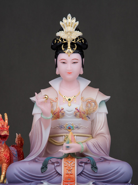 New product Nuwa Empress statue white marble home blessing high-end ...