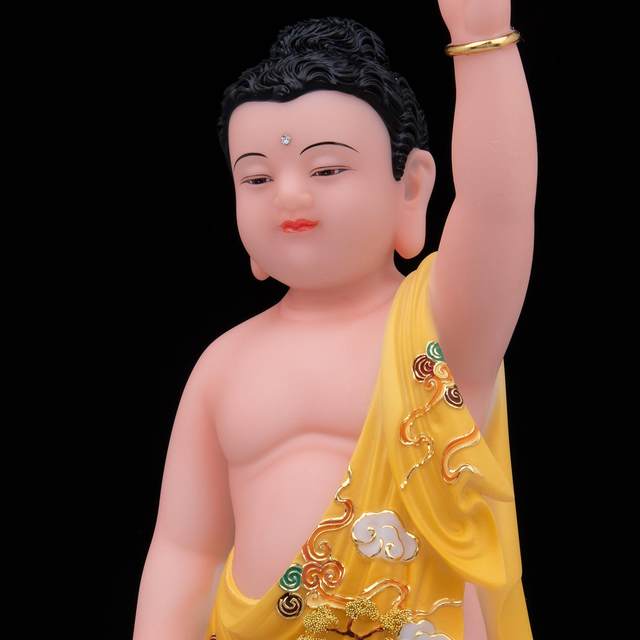 Fan Han Baiyu Painted Prince Prince Buddha Bath Buddha Statue Left ...