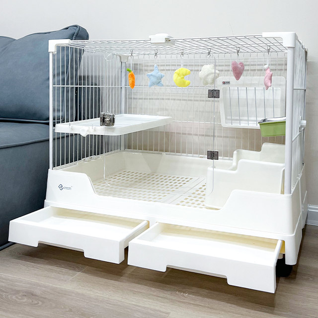Dayang Rabbit Cage R81ProR71 Double Drawer Anti-Puffing Rabbit Cage ...
