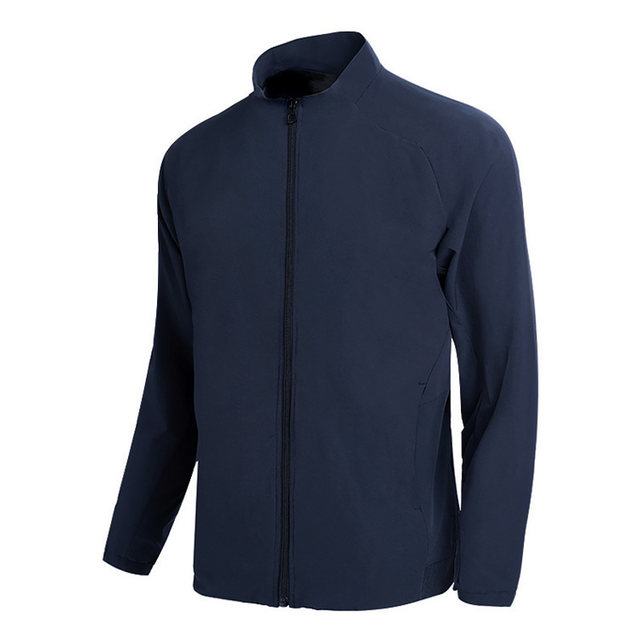 Waterproof golf windbreaker men's solid color stretch long-sleeved ...