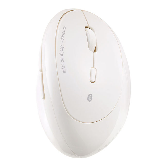 Japan SANWA Wireless Mouse Bluetooth Compact Girls Vertical Grip Left ...