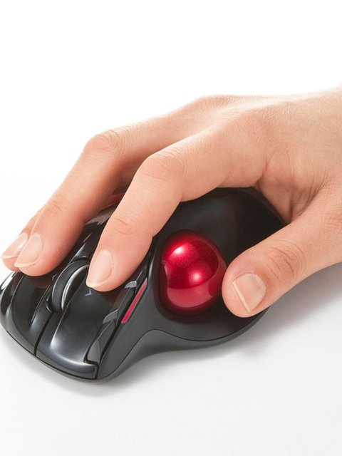 Japan SANWA trackball mouse Bluetooth 4.0 ergonomics notebook desktop ...