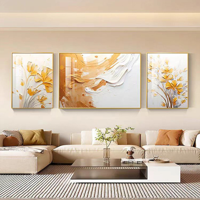 Dafen oil painting village living room decoration painting cream ...