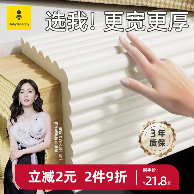 Widened and thickened anti-collision soft package beam wall corner wall ...