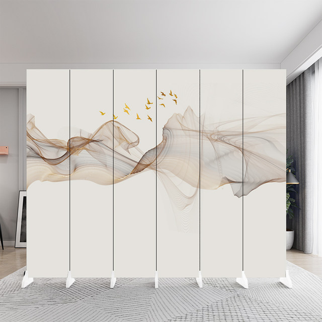Custom Nordic screen partition living room bedroom folding mobile ...