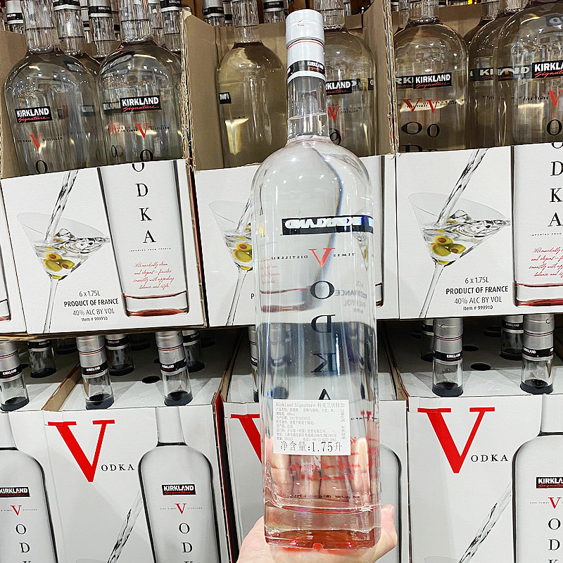 COSTCO French imported Kirkland vodka 1.75L pure drink distilled ...