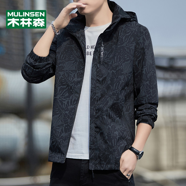 Mulinsen coat man 2024 spring and autumn new tide brand casual hooded ...