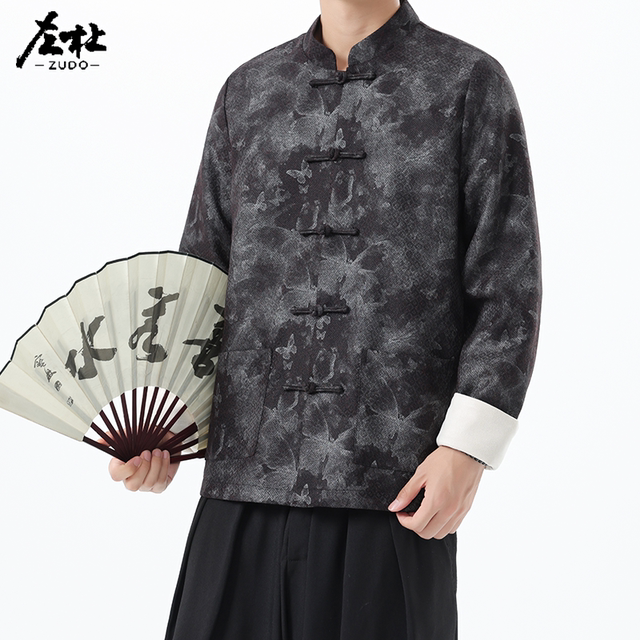 Zuo Du Chinese style men's clothing autumn large -size jacket men's ...