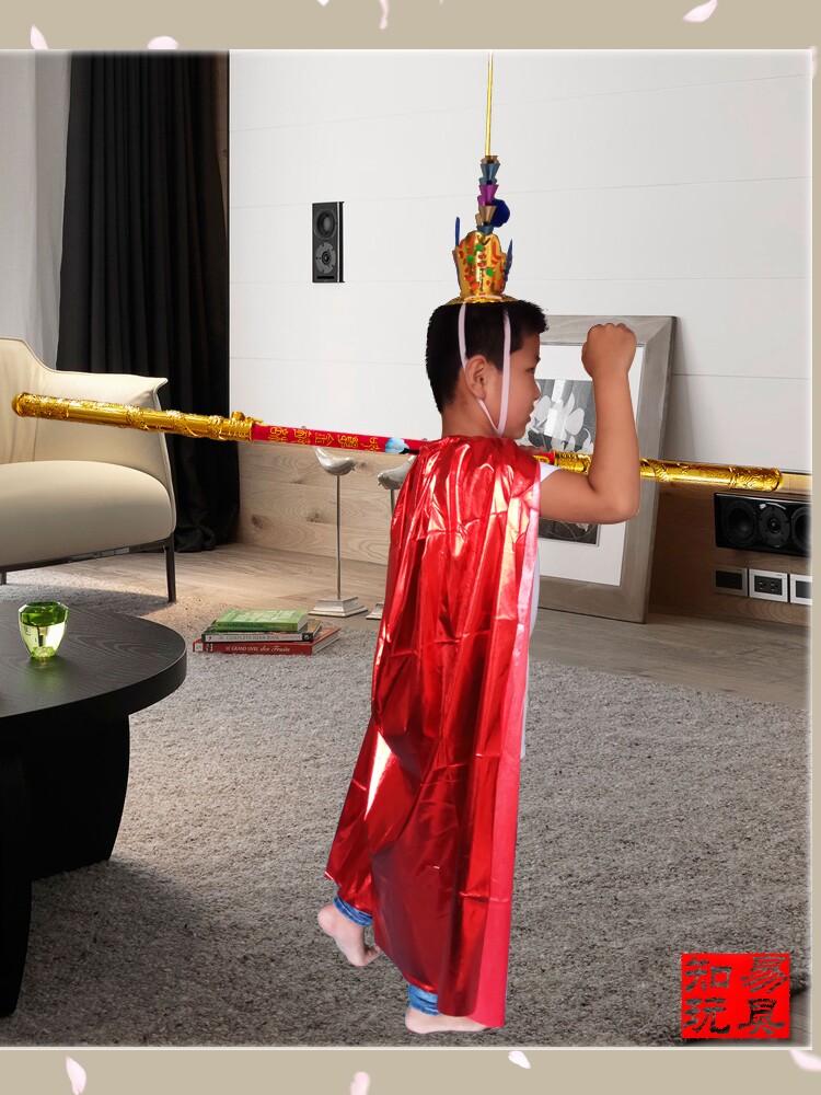 Children's Retractable Ruyi Golden Hoop Toy Alloy Weapon Monkey King ...
