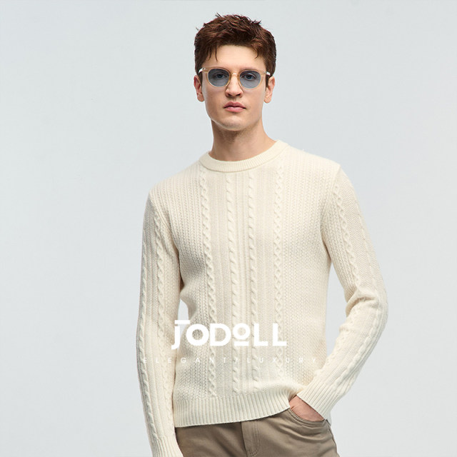 JODOLL men's wool sweater soft and comfortable wool cashmere warm ...