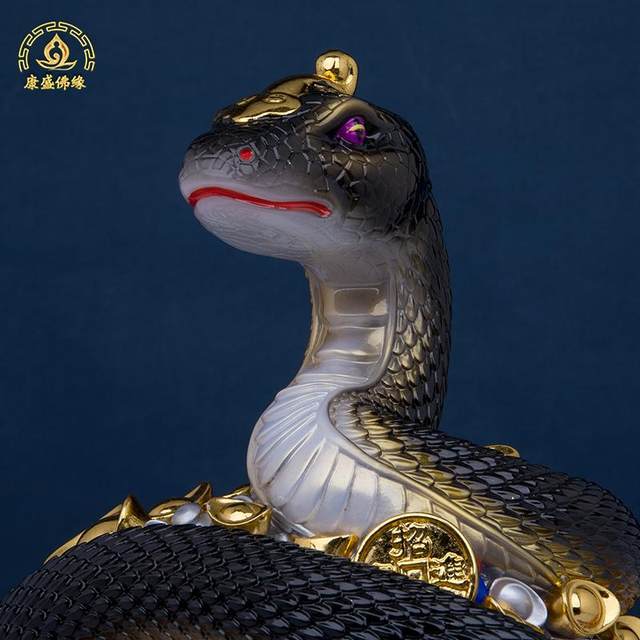 White marble python real body blessing bag fortune ornaments twelve ...