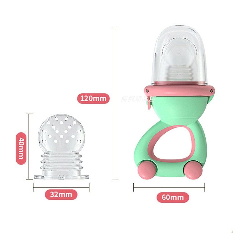 Pushable Bite Bag for Newborns Silicone Fruit and Vegetable Cartoon ...