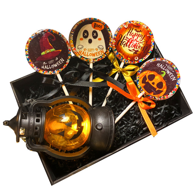 Gift Box Set Halloween Skull Candy Uncle Ink Handmade Lollipop Wave ...