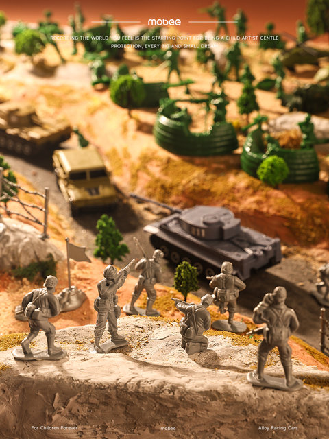 Mobee Fire Crossing the Army Gift Box Model Set Military Sandart ...