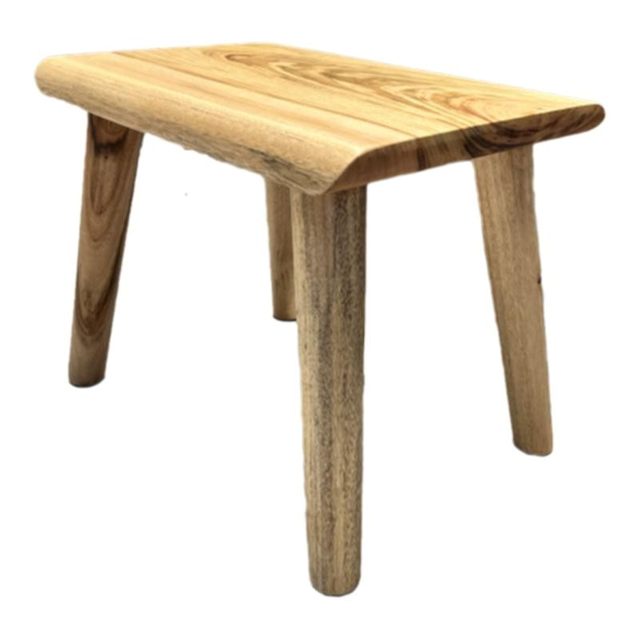Camphor wood rectangular stool, all solid wood log bench, low stool ...
