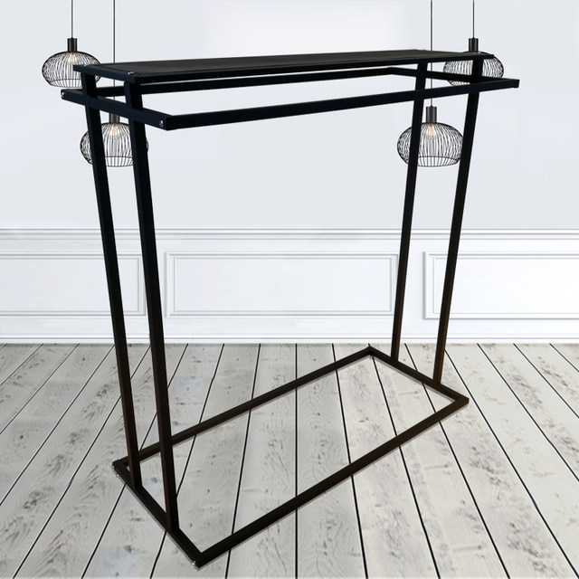 Clothing store island rack simple style clothes display rack floor ...