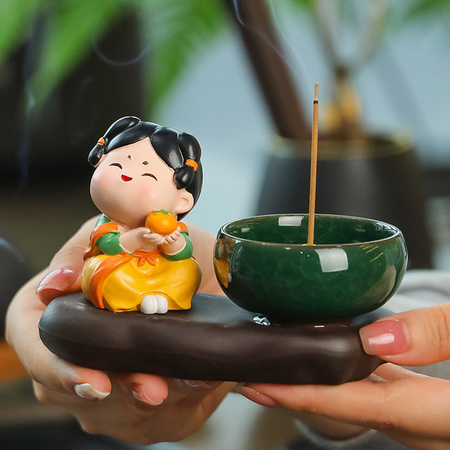 Creative Tang Lady's Incense Burner Incense Ornament Incense String ...