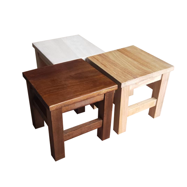 Solid wood small stool home square stool adult wooden low stool wooden ...
