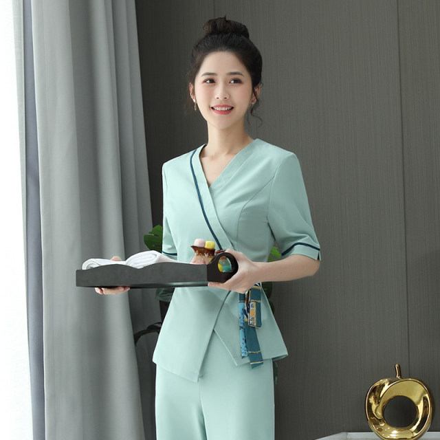 High-end beauty salon work clothes for women, new foot bath, pedicure ...
