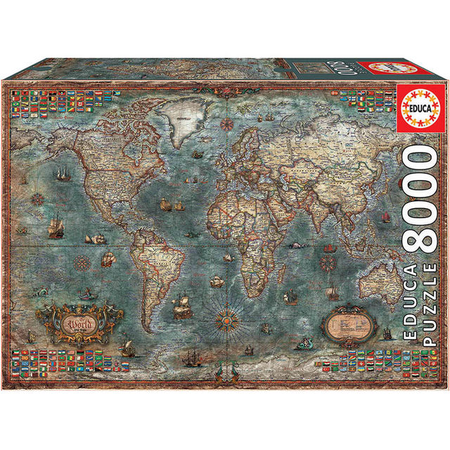 Spot Educa World Landmark 8000 Piece Spanish Imported Puzzle Renoir ...