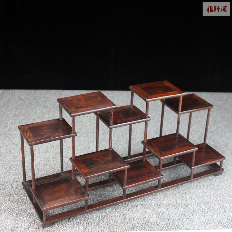 Red rosewood mortise and tenon mahogany Xiaoduobao Pavilion teapot tea ...