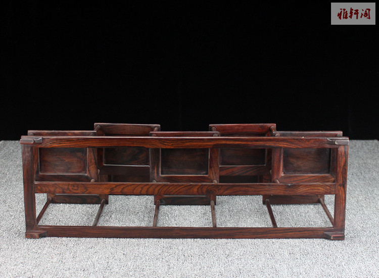 Red rosewood mortise and tenon mahogany Xiaoduobao Pavilion teapot tea ...