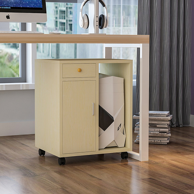 Mobile desktop computer main rack chassis bracket printer storage rack ...