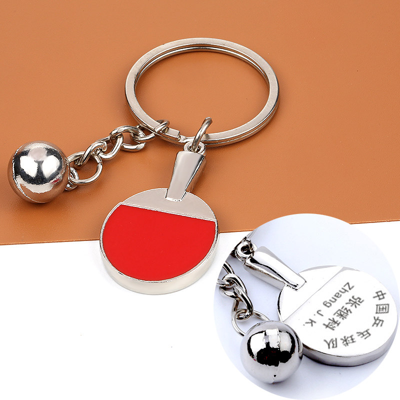 Outvie mani Table Tennis Keychain - Fan Zhendong/Sun Yingsha Racket Pendant