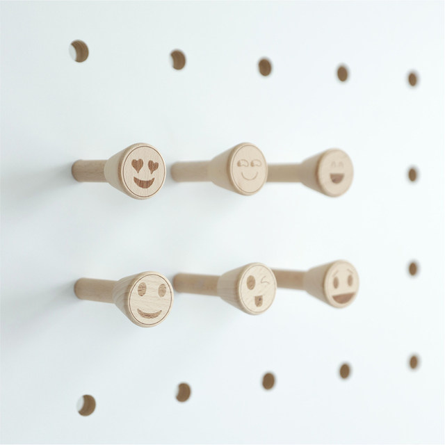 Xiaomu Liangpin hole board color accessories large hole round hole solid wood special hook ...