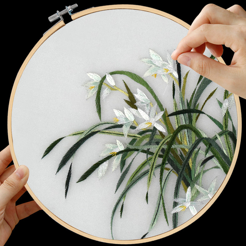 Su embroidery diy kit for beginners hand embroidery self-embroidery ...