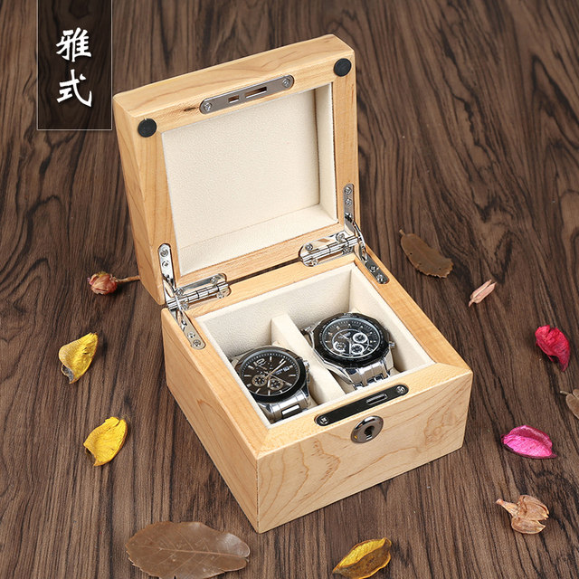 Elegant Australian red cherry wood pure solid wood watch box display ...