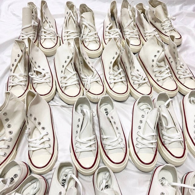 Xu Liu Mang Spring 2018 ULZZANG Little White Shoes White Canvas shoes ...