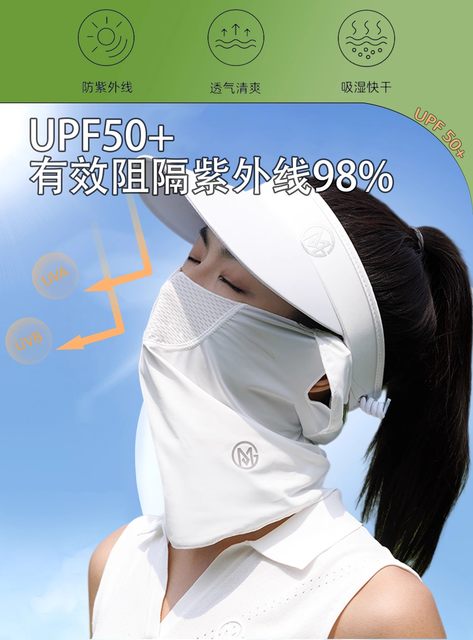 Exported Korean golf sun protection mask ice silk sun protection face ...
